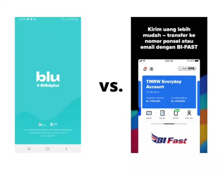 TMRW vs Blu BCA, Apa Aplikasi Digital Banking Terbaik