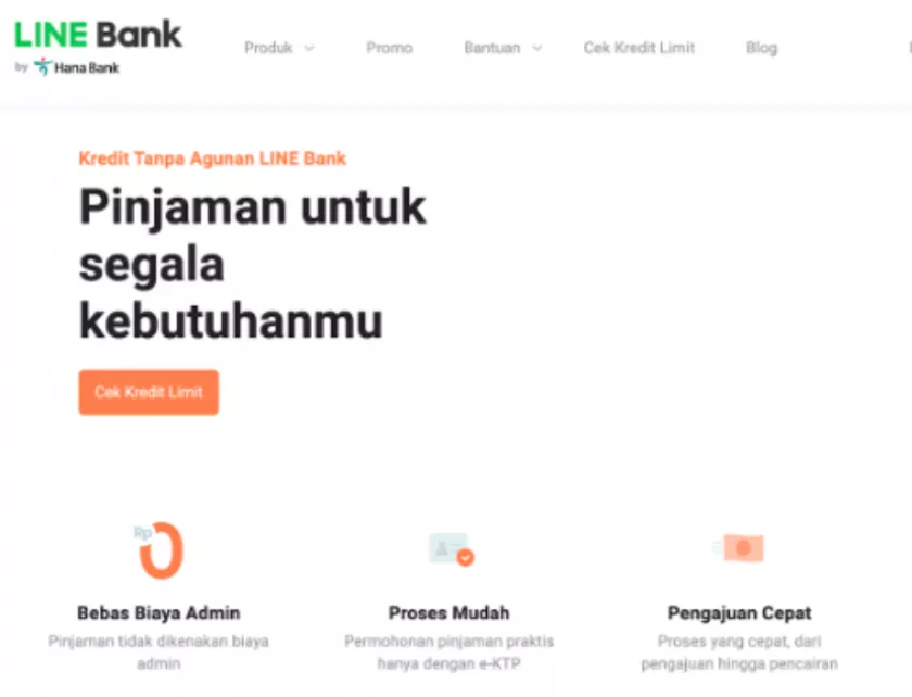 Bunga KTA Line Bank adalah 1.79 Persen